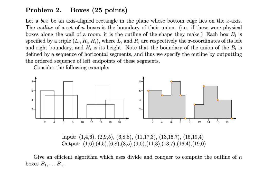 Solved Problem 2. Boxes (25 points) Let a box be an | Chegg.com
