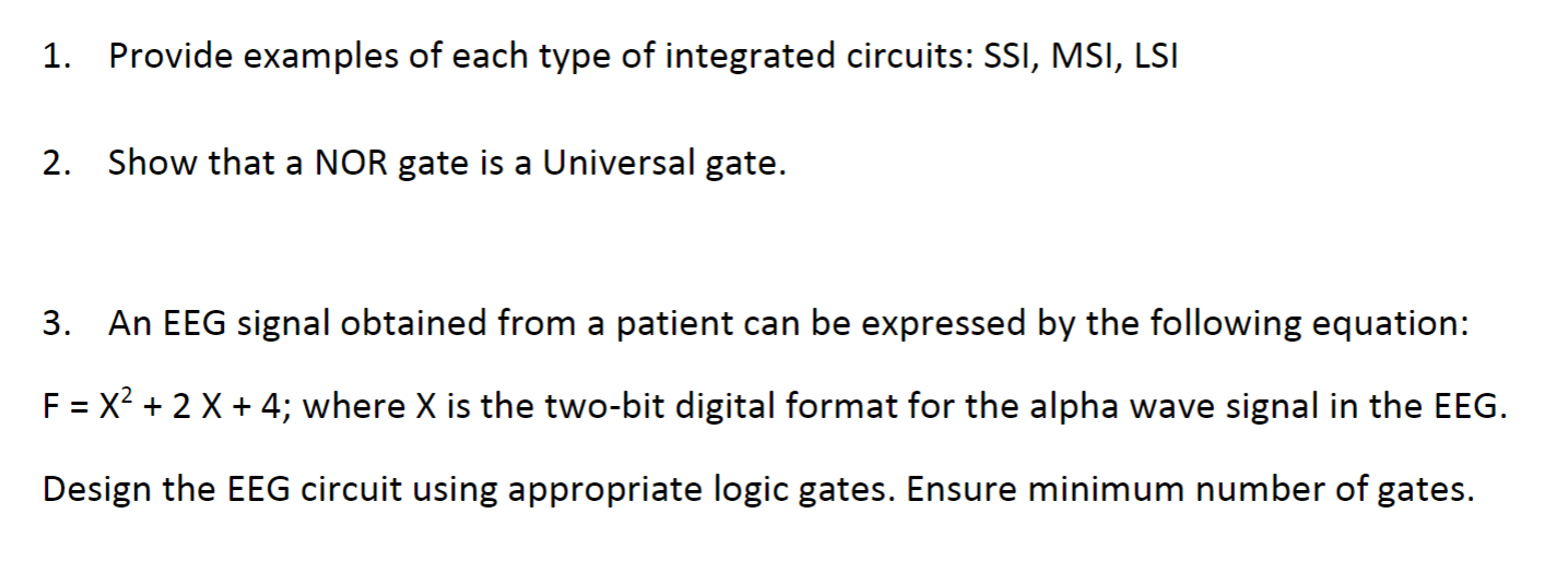 Solved 1. Provide examples of each type of integrated | Chegg.com