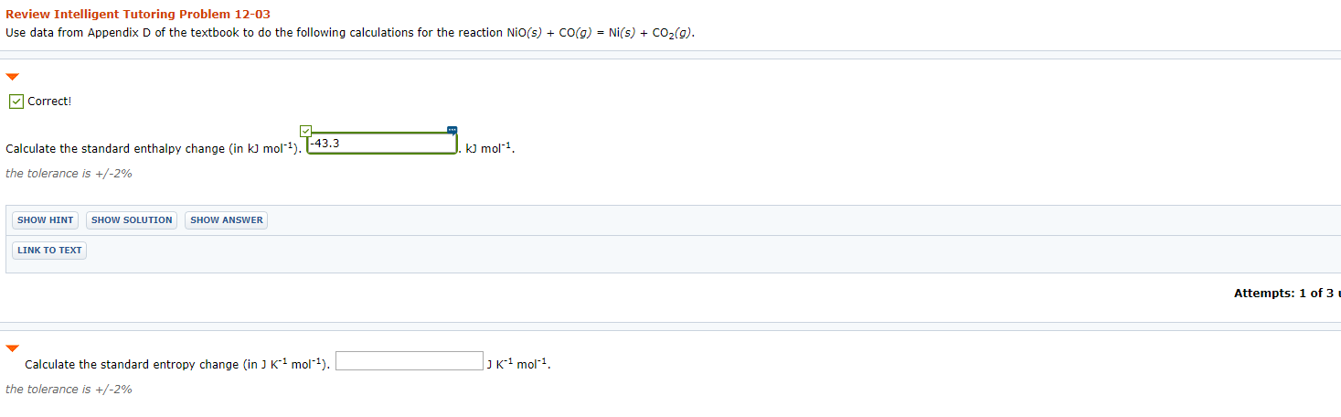 Solved APPENDIX D: STANDARD THERMODYNAMIC FUNCTIONS T = | Chegg.com