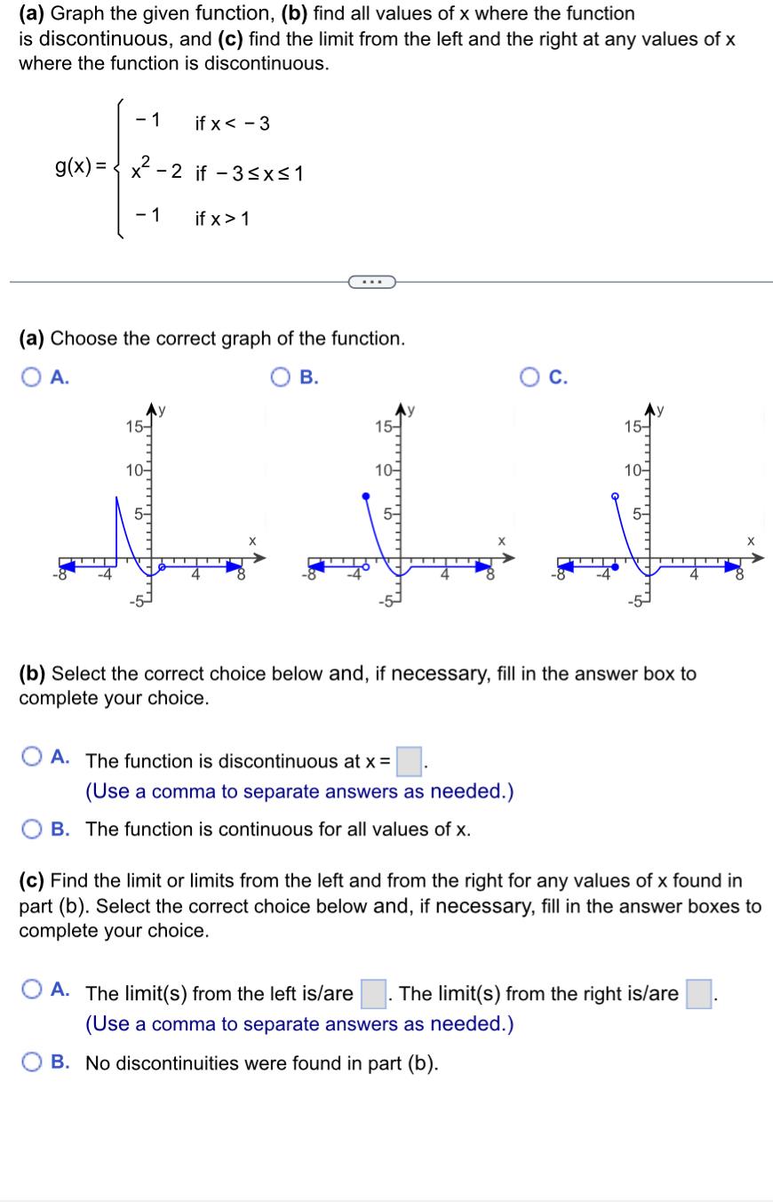 Solved (a) Graph the given function, (b) find all values of | Chegg.com