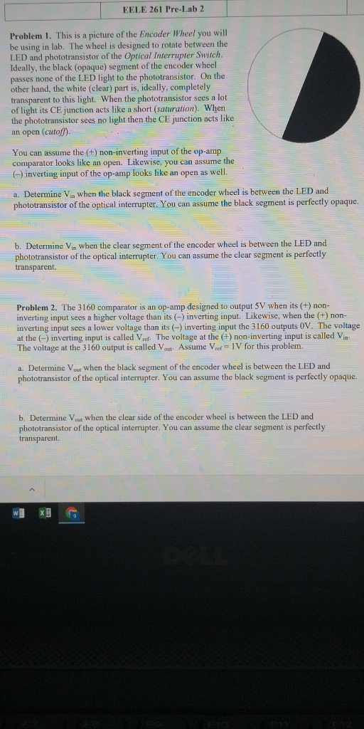 Solved EELE 261 Pre-Lab 2 Problem 1. This is a picture of | Chegg.com