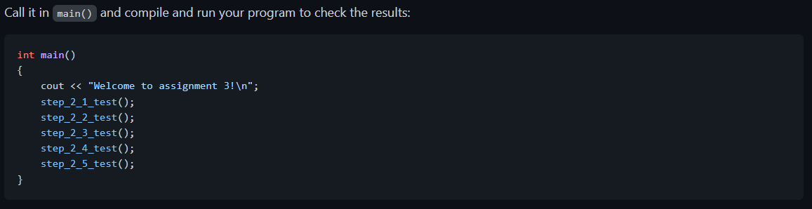 Solved Part 1: The Base Program Step 1.1 In a3.cpp, write a | Chegg.com