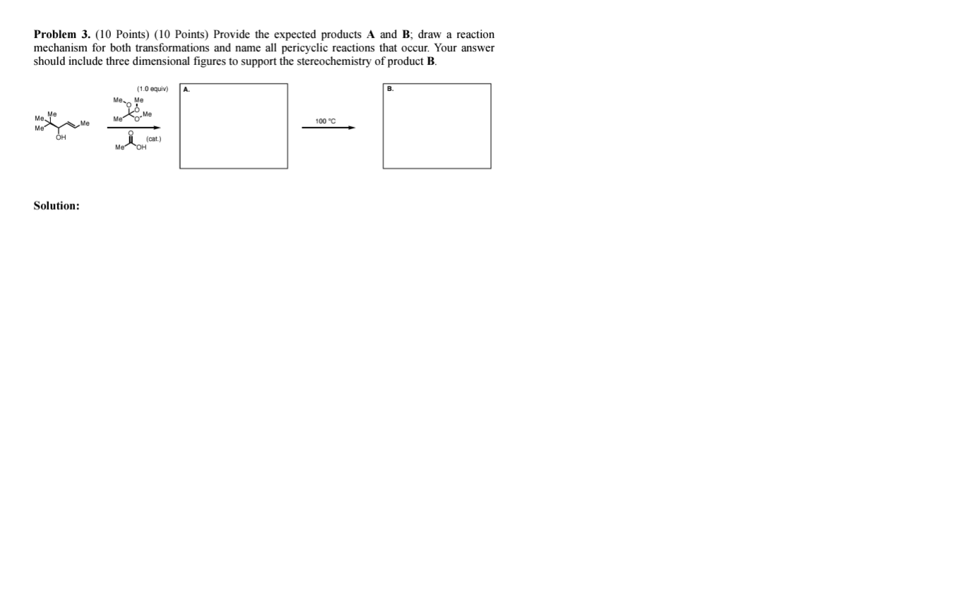 Solved Problem 3. (10 ﻿Points) (10 ﻿Points) ﻿Provide the | Chegg.com