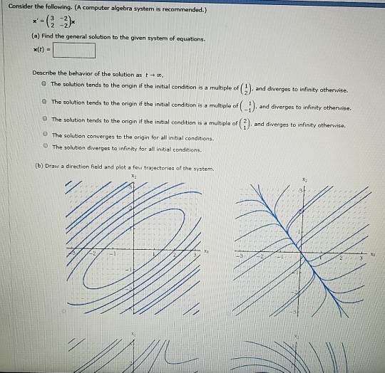 Solved Consider the following. (A computer algebra system is | Chegg.com