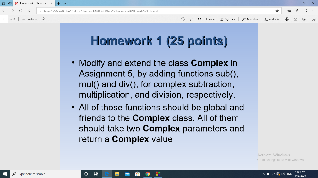 Solved Homework - Static men x + V 0 | Chegg.com