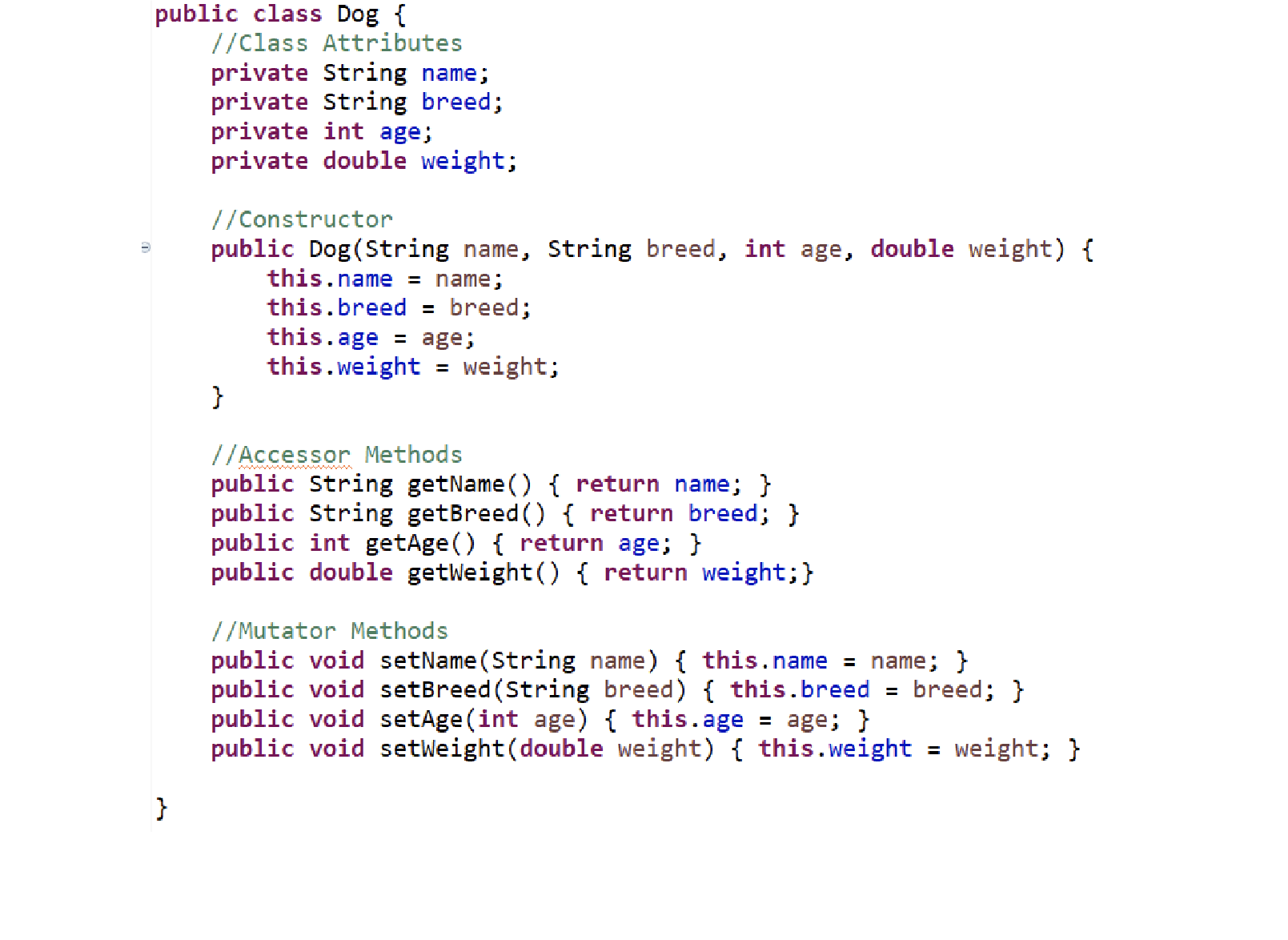 Solved Create the UML for the following class.public class | Chegg.com