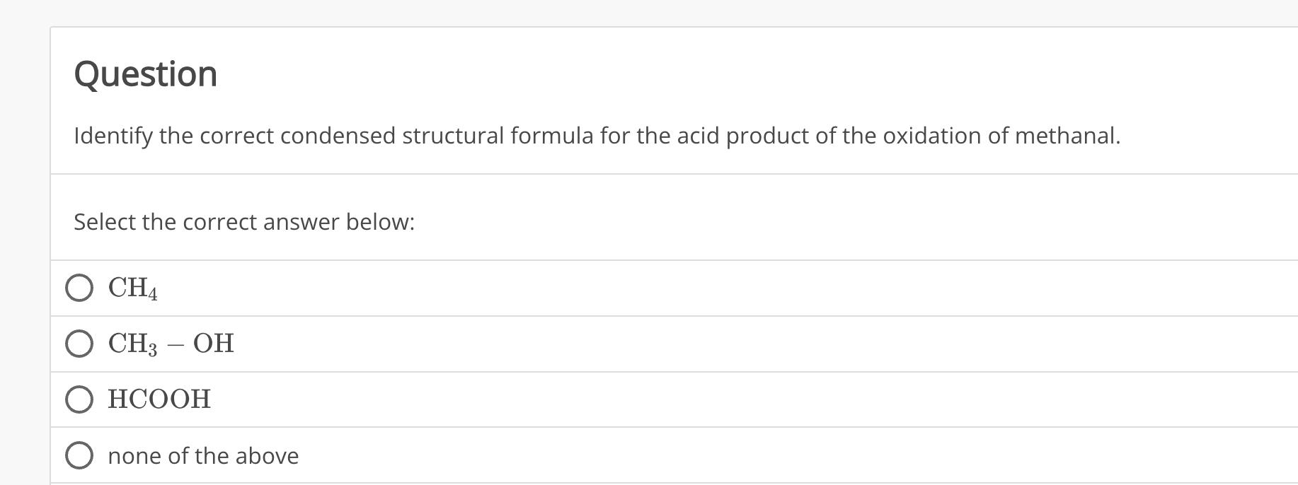 Solved QuestionIdentify the correct condensed structural | Chegg.com