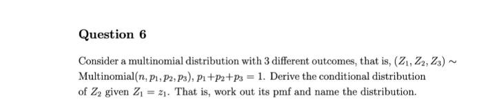 Solved Consider a multinomial distribution with 3 different | Chegg.com