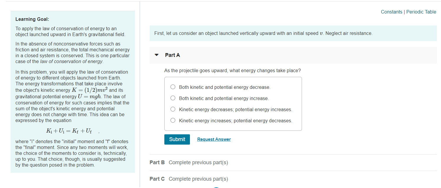 Solved Constants Periodic Table Learning Goal: First, let us | Chegg.com