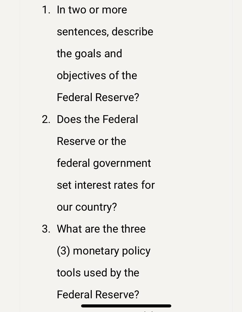 Solved 1. In two or more sentences, describe the goals and | Chegg.com