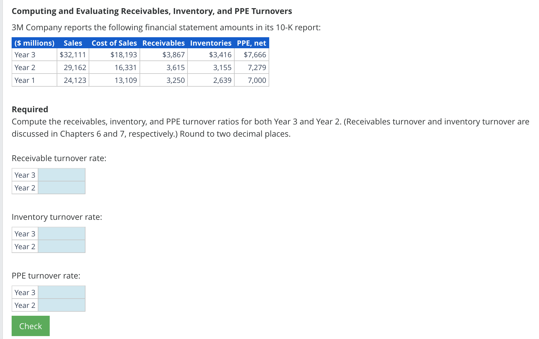 Solved Computing and Evaluating Receivables, Inventory, and | Chegg.com