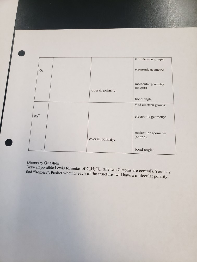 Solved Of Electron Groups No3 Electronic Geometry 0519