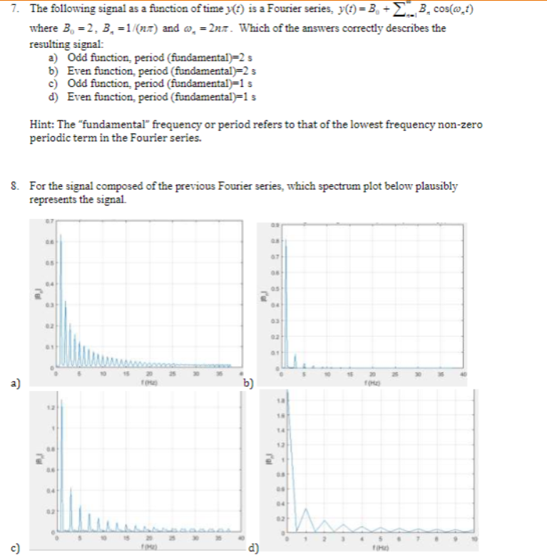 Solved 2. Determine the alias frequency that results from | Chegg.com