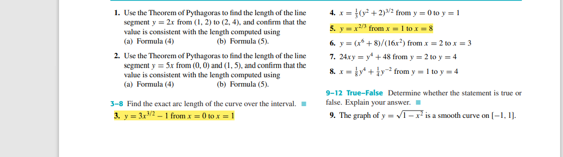 Solved 1. Use the Theorem of Pythagoras to find the length | Chegg.com