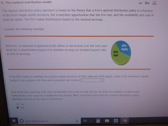 Solved 6. The residual distribution model Aa Aa The residual | Chegg.com Solved 6. The residual distribution model Aa Aa The residual | Chegg.com