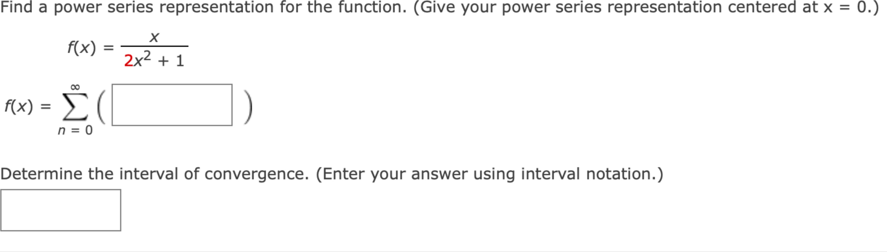Solved Find a power series representation for the function. | Chegg.com
