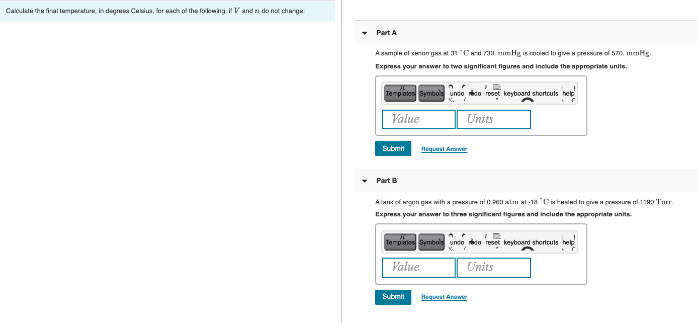 Solved Calculate the final temperature, in degrees Celsius, | Chegg.com