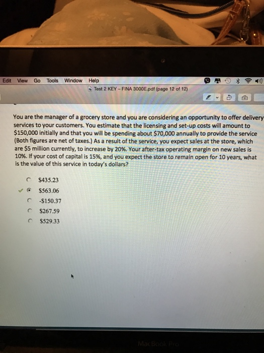 Solved You are the manager of a grocery store and you are | Chegg.com