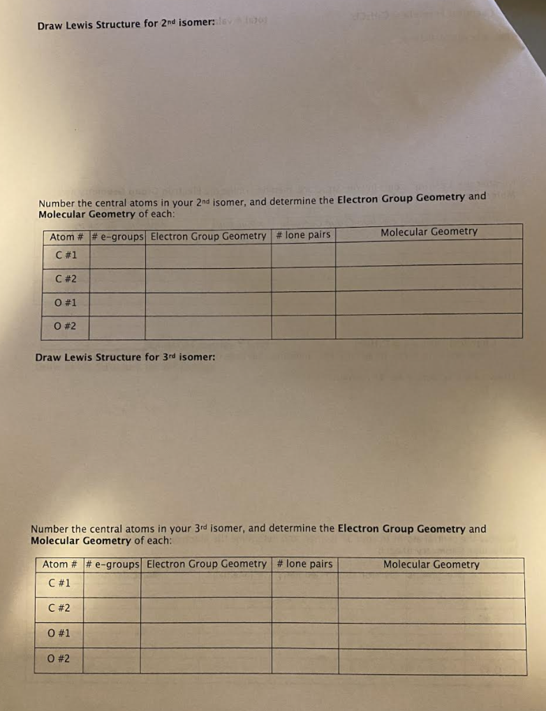 Solved Chemical Formula = C3H2Cl2 total # valance electrons: | Chegg.com