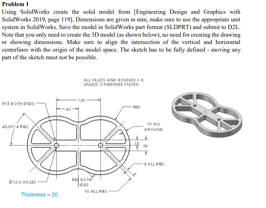 Solved SolidworksIf you could please provide a detailed | Chegg.com