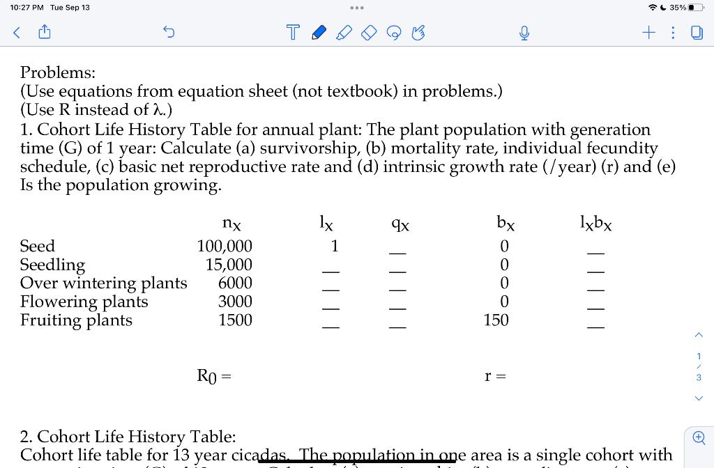 Solved Problems: (Use equations from equation sheet (not | Chegg.com