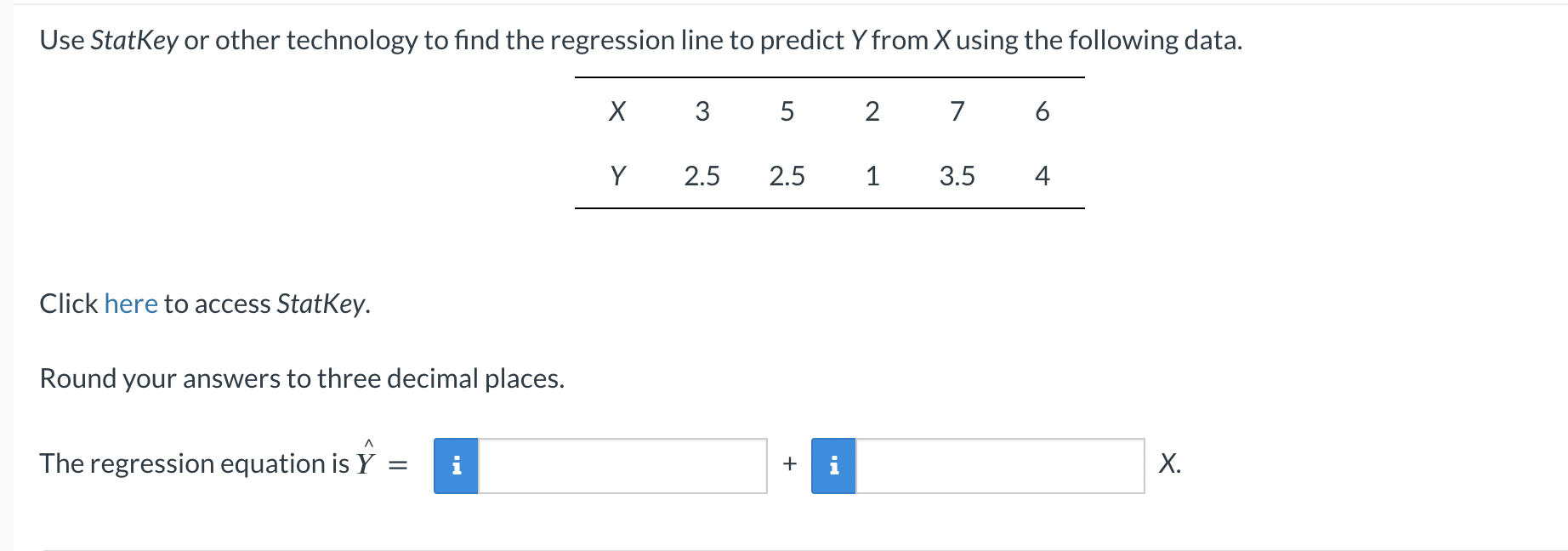 Solved Use StatKey or other technology to find the | Chegg.com