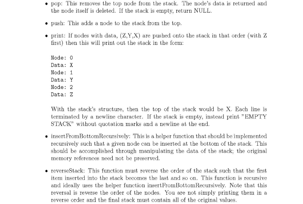 Using C++, create r_Stack.h and r_Stack.cpp according | Chegg.com
