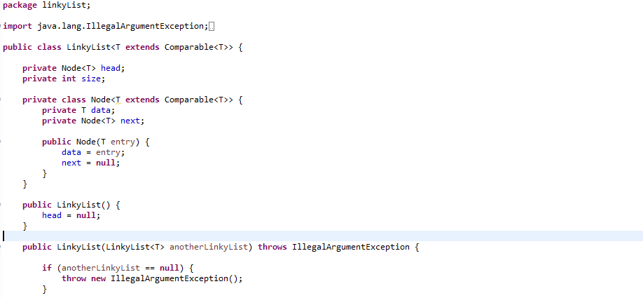 Solved that you must use an inner class in implementing your | Chegg.com