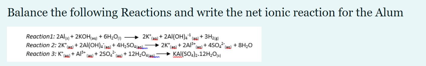 Solved Balance the following reactions and write the net | Chegg.com