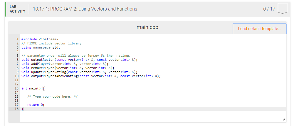 Solved This program will store roster and rating information | Chegg.com