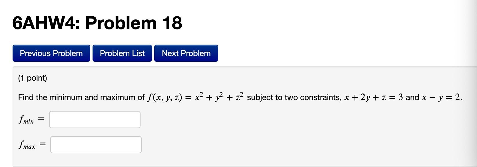 Solved 6AHW4: Problem 18 Previous Problem Problem List Next | Chegg.com