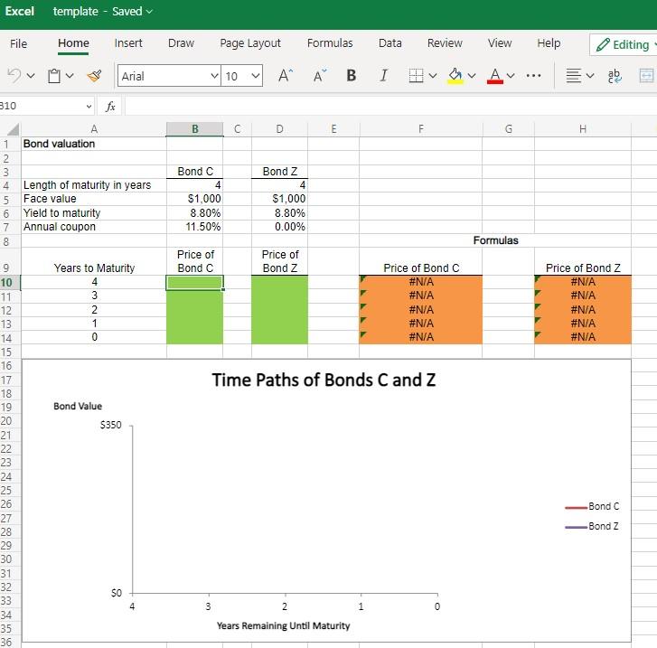 Solved Excel Online Structured Activity: Bond valuation An | Chegg.com