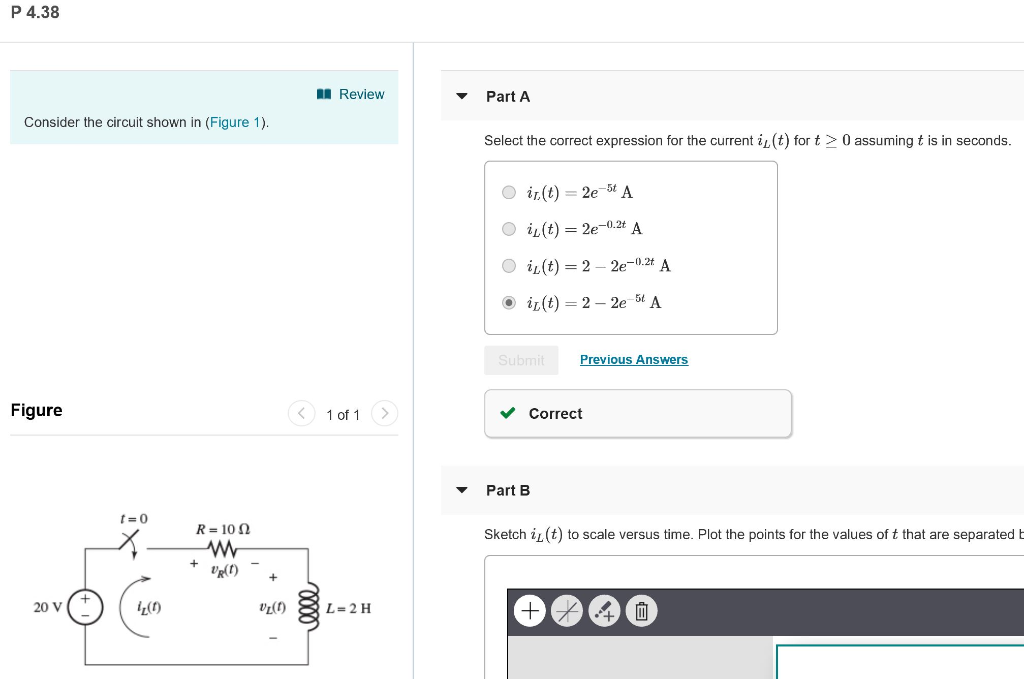 Solved P 4.38 Review PartA Consider the circuit shown in | Chegg.com Solved P 4.38 Review PartA Consider the circuit shown in | Chegg.com