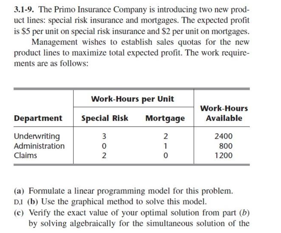 Solved please solve this problem algebraically, the | Chegg.com