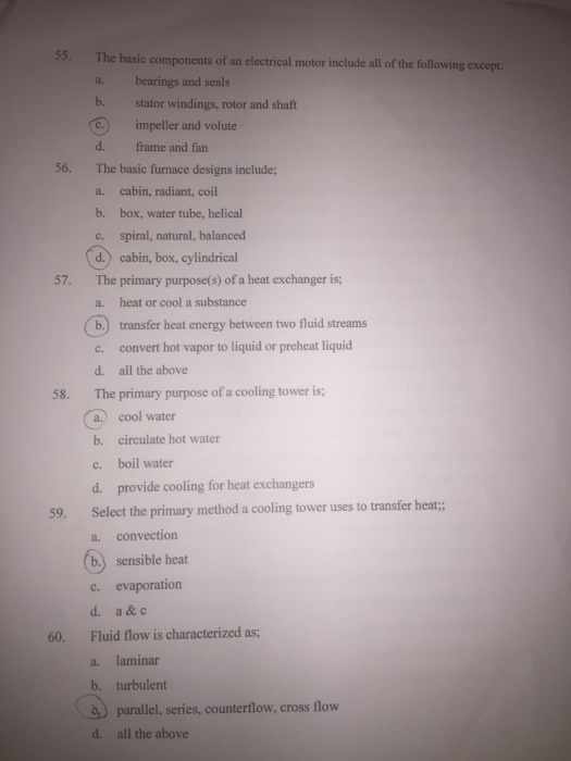 Solved 5S. The basic components of an electrical motor | Chegg.com