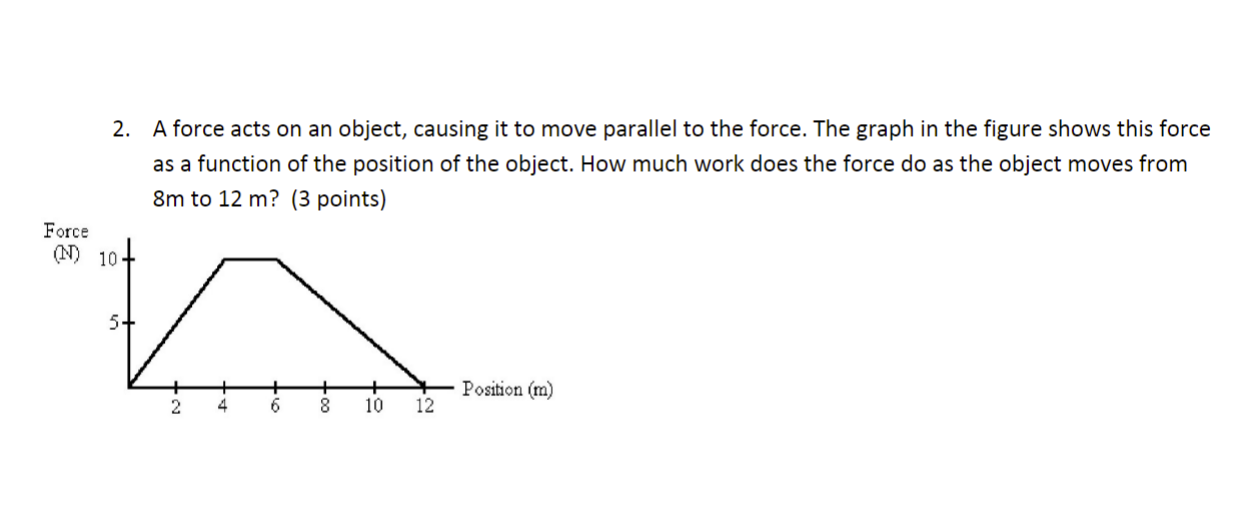 Solved 2. A force acts on an object, causing it to move | Chegg.com