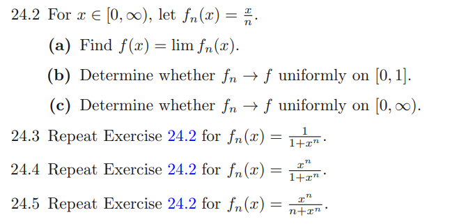 Solved 24.2 For \\( x \\in[0, \\infty) \\), let \\( | Chegg.com