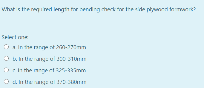 Solved What is the required length for bending check for the | Chegg.com