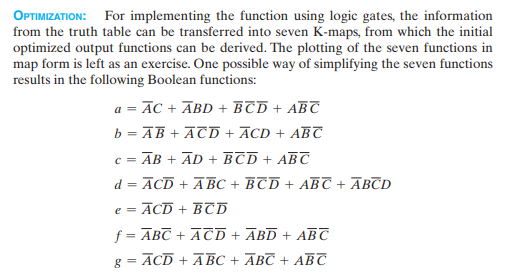 Solved TABLE 3-9 Truth Table for BCD-to-Seven-Segment | Chegg.com