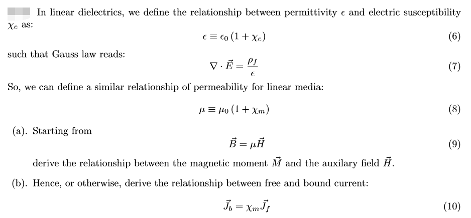 Solved In linear dielectrics, we define the relationship | Chegg.com