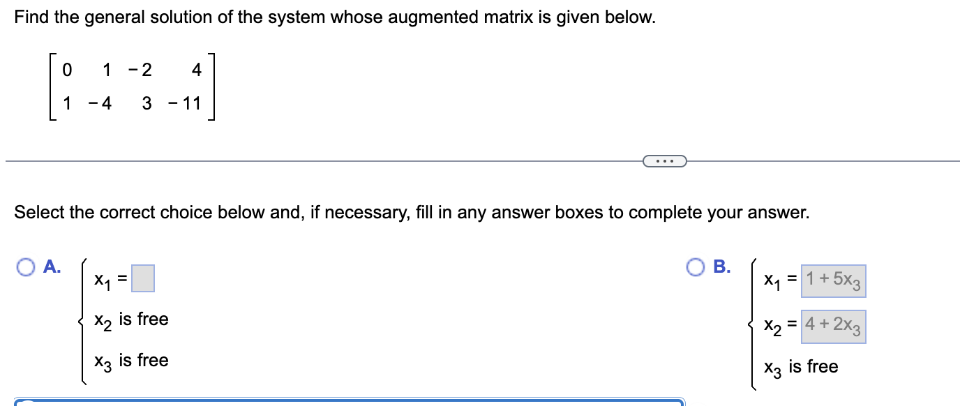 Solved 5Find the general solution of the system whose | Chegg.com