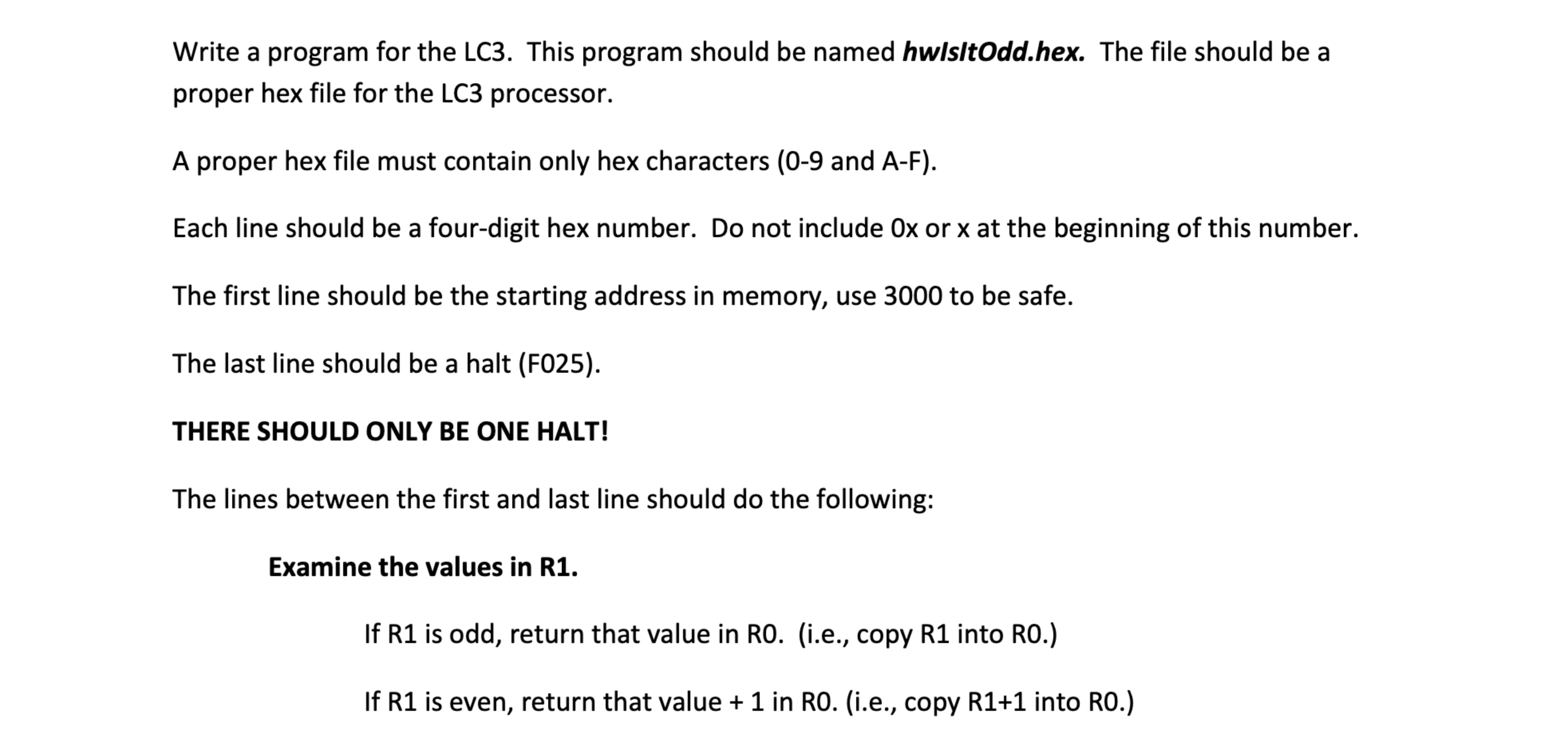 Solved Write a program for the LC3. ﻿This program should be | Chegg.com