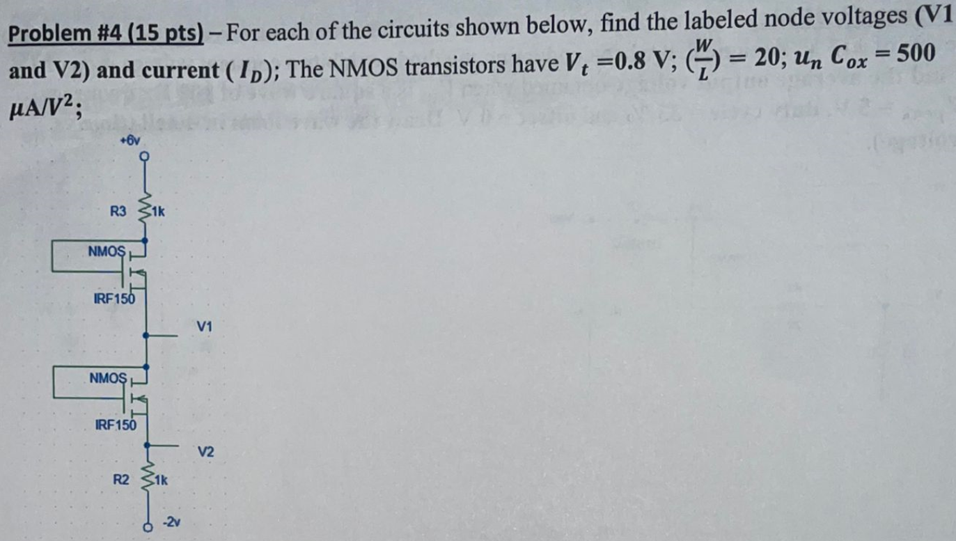 Solved Problem \#4 (15 pts) - For each of the circuits shown | Chegg.com