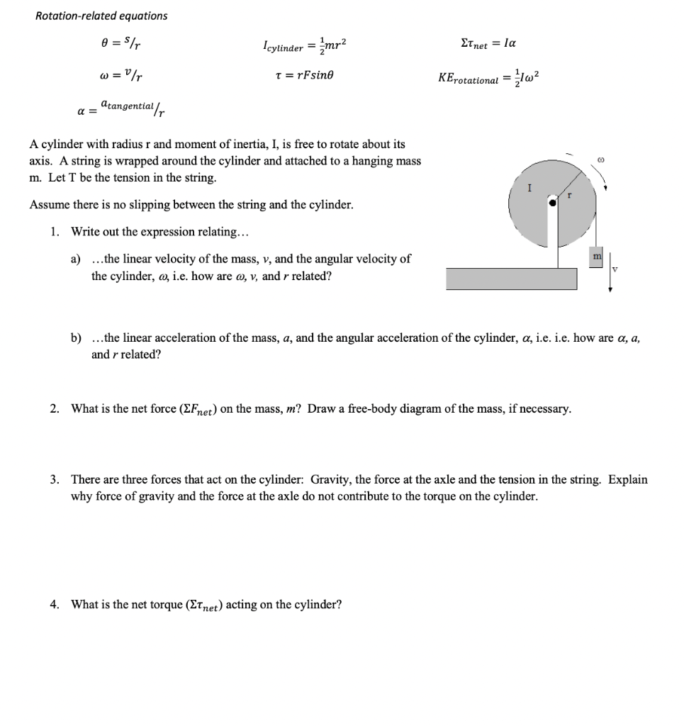 Solved Rotation-related equations θ=s/r | Chegg.com
