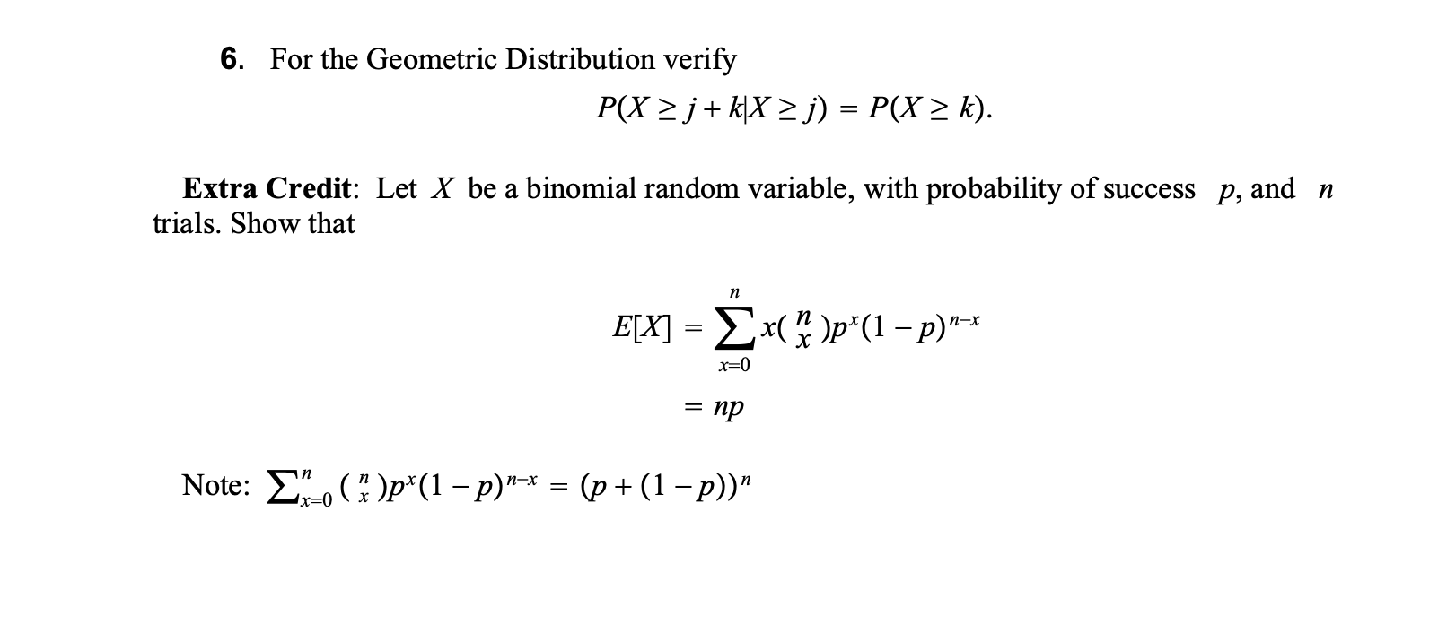 answer both 6, and the EXTRA CREDIT questions. | Chegg.com