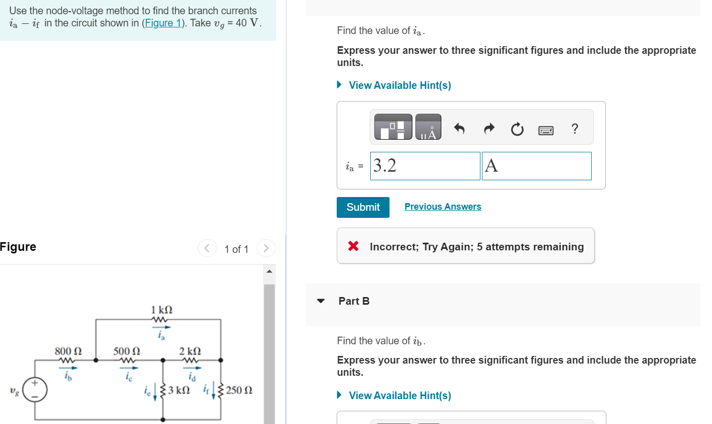 Solved Use the node-voltage method to find the branch | Chegg.com