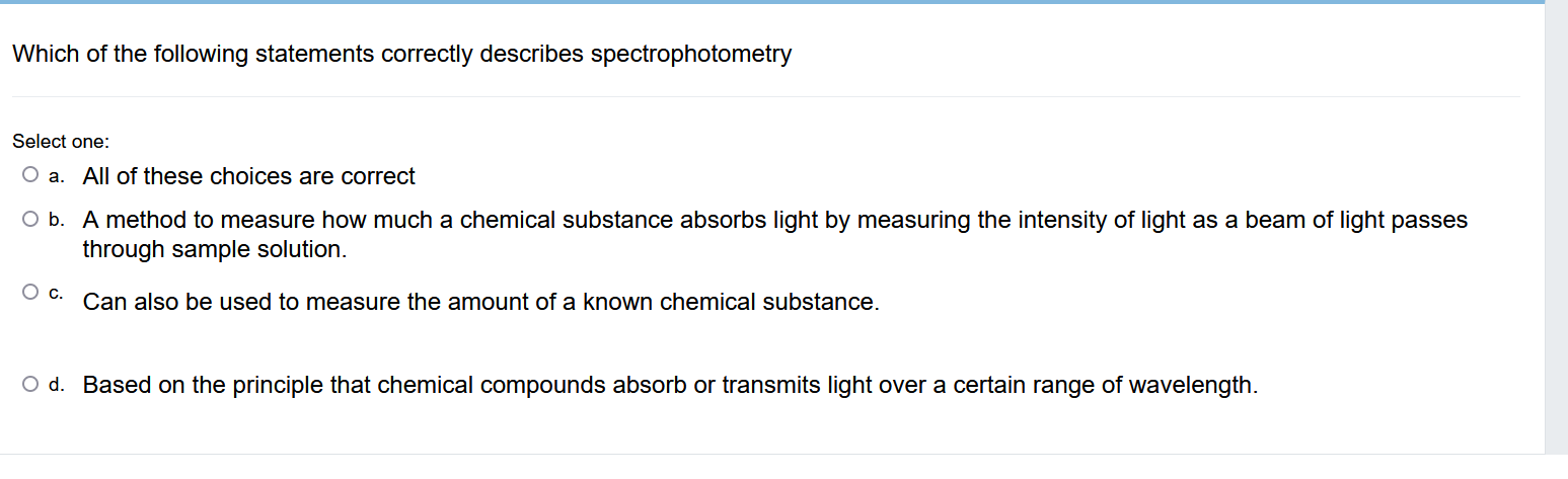 Solved Which of the following statements correctly describes | Chegg.com