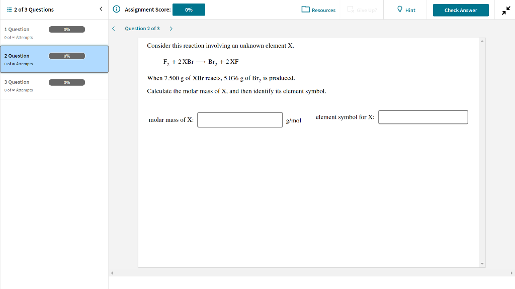 Solved Assignment Score: 0% Resources Give Up Hint Check | Chegg.com