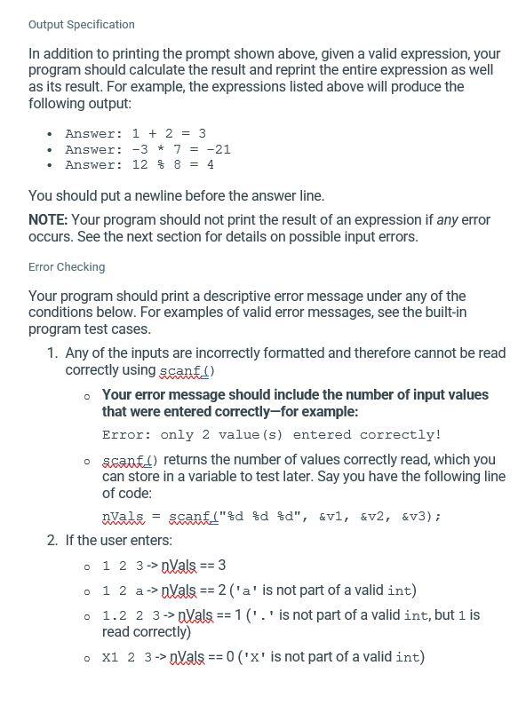 Solved 3.25 Program 3: A Two-Operand Integer Calculator 1. | Chegg.com