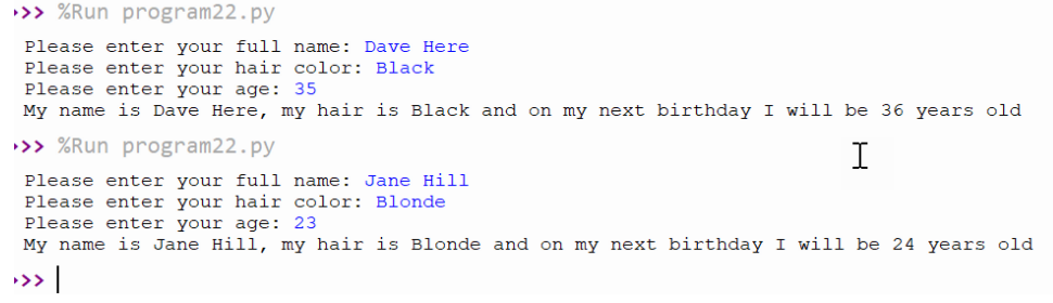 Solved Write a program that prompts the user for three | Chegg.com